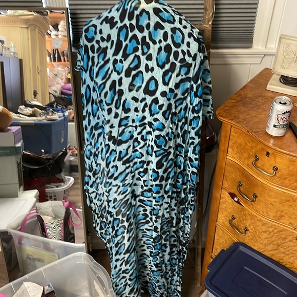 Hallmark | Accessories | Nwt Blue And Black Leopard Print Hallmark ...